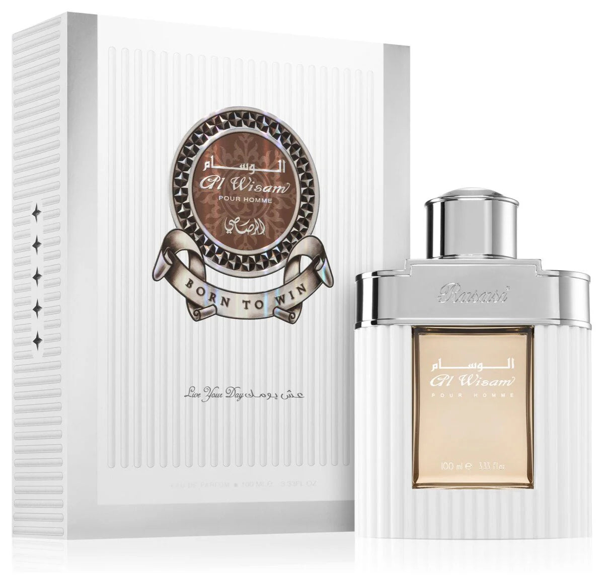 Rasasi Al Wisam Pour Homme Born To Win 100 ml Eau De Parfum Fresh Flor ...